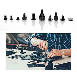 VAPKER 420Pcs Computer Screw Set PC Motherboard Screws Spacers for Universal Motherboard PC Case Fan CD-ROM Hard Disk Notebook