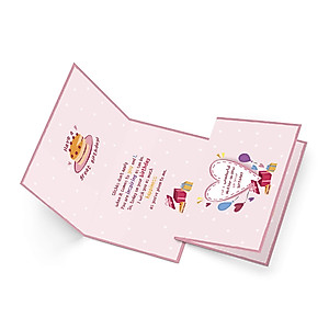 Prime Greetings Birthday Card For Mother In law, Made in America, Eco-Friendly, Thick Card Stock with Premium Envelope 5in x 7.75in, Packaged in Protective Mailer