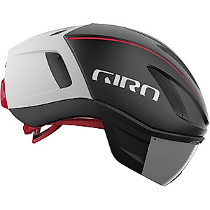 Giro Vanquish MIPS Cycling Helmet - Men's Matte Black/White/Bright Red (2022) Large