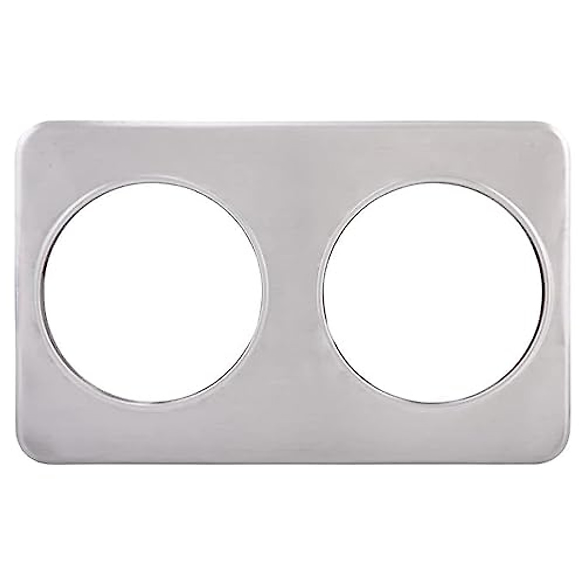 Winco Adaptor Plate, Two 8-3/8-Inch Holes, Stainless Steel