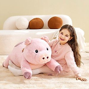 IKASA Giant Pig Stuffed Animal Plush Toy,30 Inches Large Toys Gifts for Kids Girls Boys Girlfriend Children