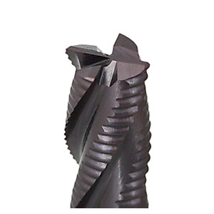 Accusize Industrial Tools Stadard Tooth M42 8% Cobalt Tialn Roughing End Mill, 1/2'' by 1/2'' by 1-1/4'' Flt Length, 1102-0012