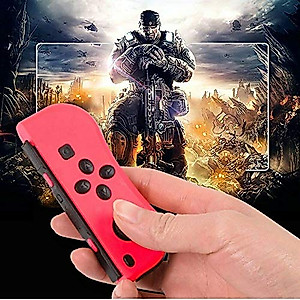 OMKARSY NS Switch Joy Pad Controllers - Left and Right Controllers Compatible with Nintendo Switch as a Joy Con Controller Replacement - Red/Blue