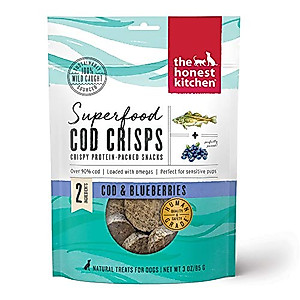 The Honest Kitchen Superfood Cod Crisps: Cod & Blueberry, 3 oz