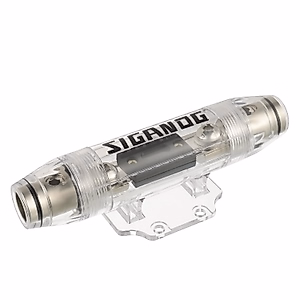 SIGANDG ANL Fuse Holder 125A 0/2/4 Gauge AWG in-Line Fuse Holder with 125 Amp ANL Fuse, SGD-3-IAH-125A