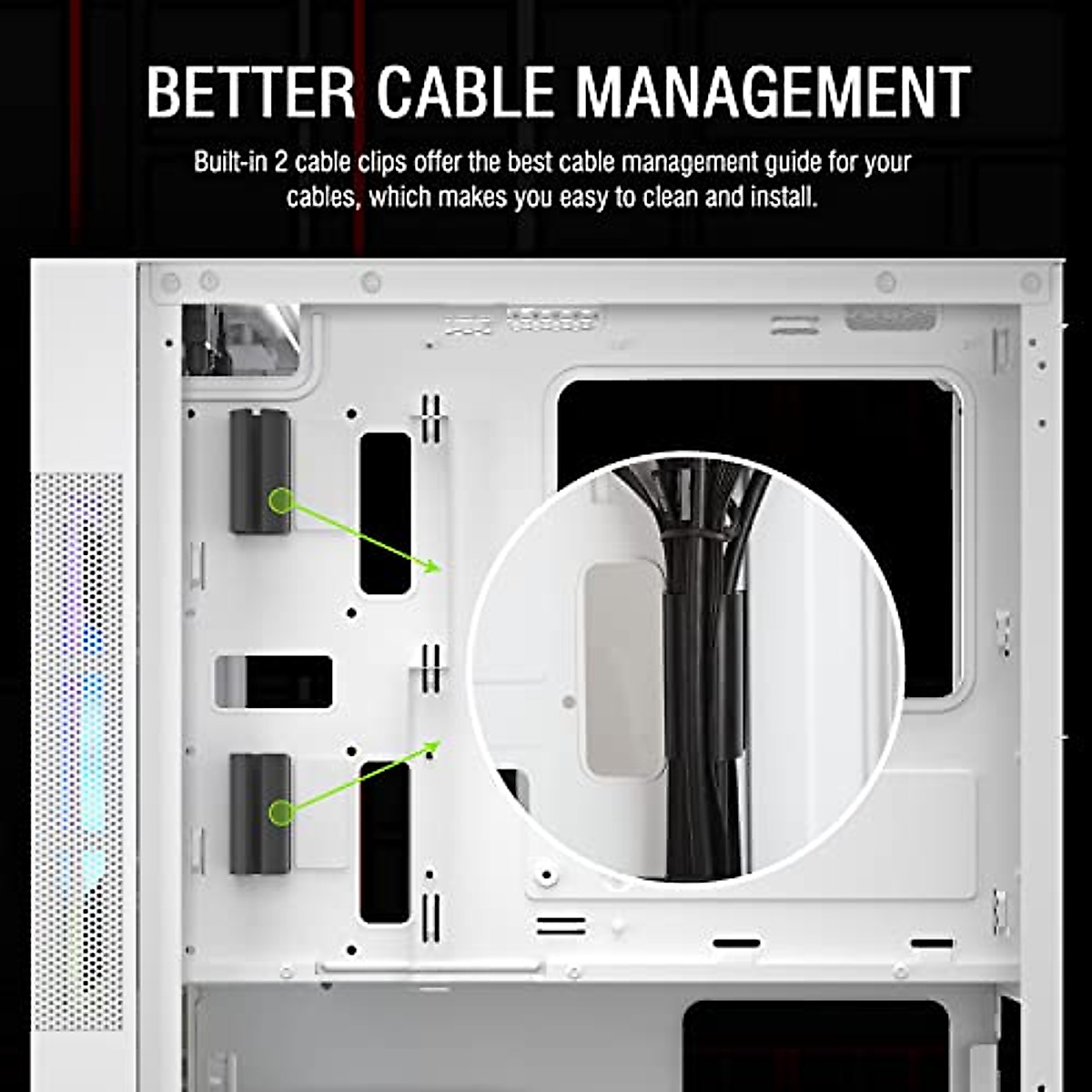Vetroo M01 Compact M-ATX Mesh Gaming Pc Case, Pre-Installed 200mm Rainbow Fan, Door Opening Tempered Glass Panel Design, Air-Water Cooling Ready