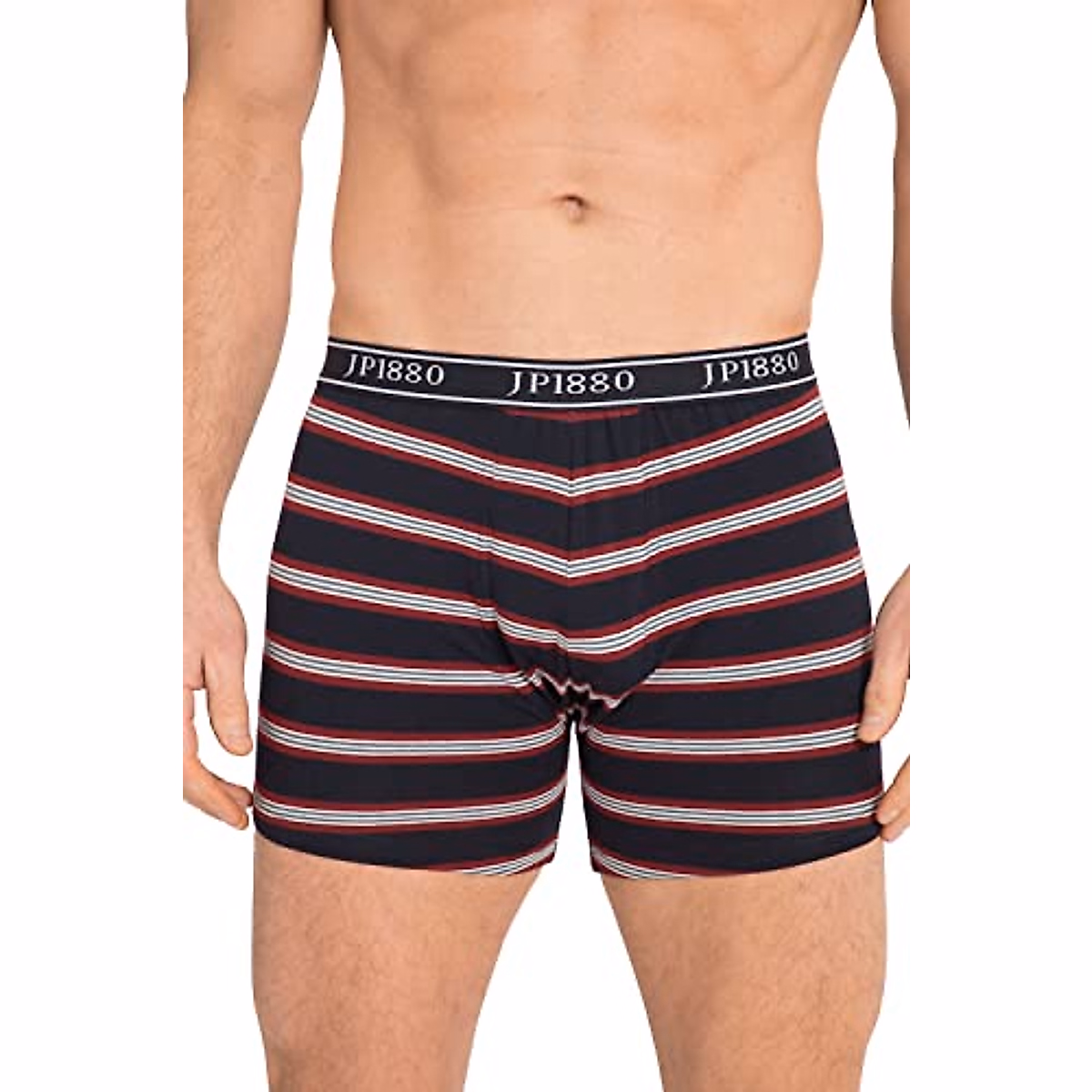 JP 1880 Menswear Big & Tall Plus Size L-8XL 2 Pack of Boxer Shorts FLEXNAMIC® dark matte blue X-Large 813850130