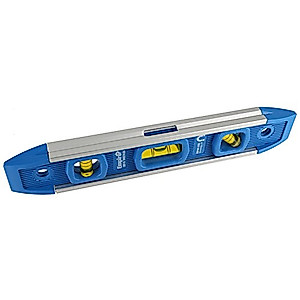 Empire 581-9 9-Inch Dark Blue Aluminum-Sided Dark Blue Torpedo Level with Overhead Viewing Slot