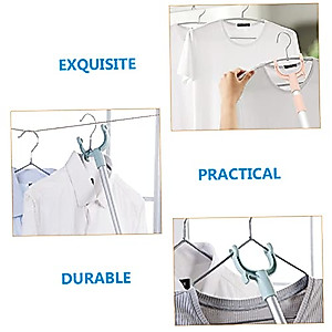 VOSAREA 2pcs Ceiling Hook Heavy Duty Clothes Hanger Rack Outdoor Hanging Hooks Clothes Reaching Rod Cloths Lines for Outside Clothes Reaching Rods Clothes Reach Pole Closet Pole Outrigger