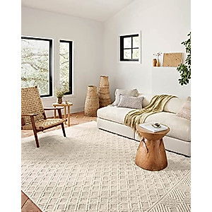 Loloi II Neda Collection NED-04 Ivory/Natural, Transitional 5'-0" x 7'-6" Area Rug