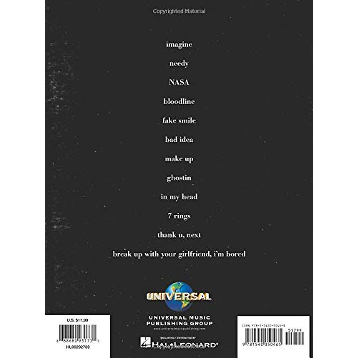 Ariana Grande - Thank U, Next (Artist Songbook)