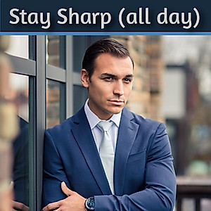 100 Plastic Collar Stays for Men's Dress Shirts - Plastic Dress Shirt Collar Inserts- Plastic Collar Stays for Men (2.5")