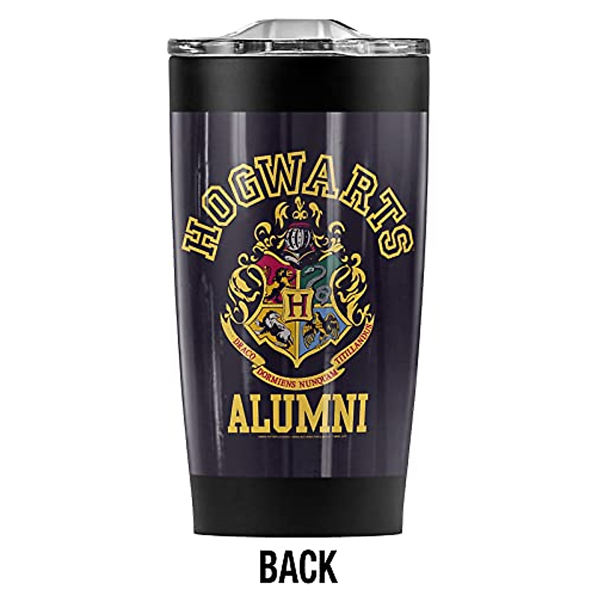 Logovision Harry Potter Alumni Crest Stainless Steel Tumbler 20 oz Coffee Travel Mug/Cup, Vacuum Insulated & Double Wall with Leakproof Sliding Lid | Great for Hot Drinks and Cold Beverages