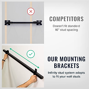 StoreYourBoard 5 Bike Essential Garage Rack, Wall Mount Bicycle Storage, Adjustable Hanger System (5 Bike Rack + Shelf)