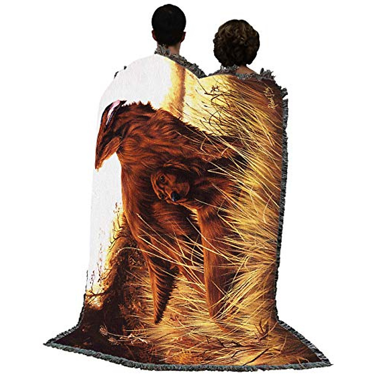 Pure Country Weavers Irish Setter Blanket by Robert May - Gift for Dog Lovers - Tapestry Throw Woven from Cotton - Made in The USA (72x54)