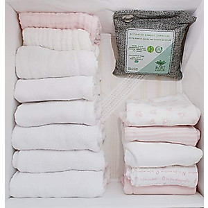 100% activated charcoal bags odor absorber set of 3 +7oz - bamboo active air purifying bag nature fresh moisture absorbers - deodorizer freshener purifier for home room closet shoe sneaker deodorizers