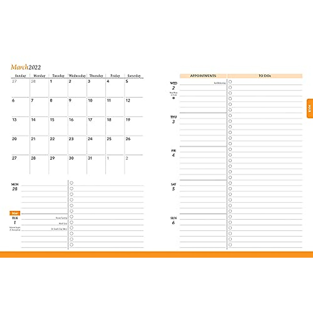 Happy Hues 2022 6 x 7.75 Inch Weekly Desk Planner by Plato, Fashion Designer Stationery