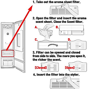 LG Styler Aroma Sheet by Saffron (20 Sheets) (Jasmin Blue)