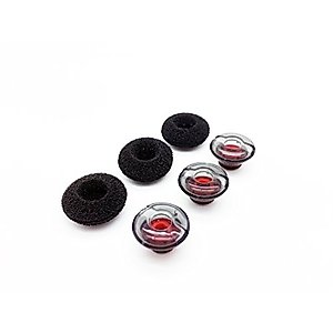 AVIMABASICS Voyager 5200 5220 Ear Tips - 3 Pack Medium Replacement Earbuds Eartips Eargels & Foams Set Compatible with Plantronics Voyager 5200 5220 Wireless Bluetooth Headset - Ultra Comfort
