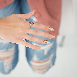 Oklahoma State University Jewelry for Women - Oklahoma State OSU Ring with Crystals - Hypoallergenic and Adjustable Sizes 5-12 - Oklahoma State University Apparel for Women