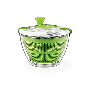Cuisinart Large Spin Stop Salad Spinner- Wash, Spin & Dry Salad Greens, Fruits & Vegetables, 5qt, CTG-00-SAS1