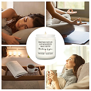 Craftique Sympathy Candle Gift, Sorry for Your Loss Gifts, Bereavement Gift Ideas, Thinking of You Gifts for Women Men, Condolences, Grief Gifts for Hard Times, Handmade Lavender Soy Wax Candle, 7oz