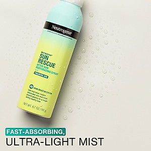 Neutrogena Sun Rescue After Sun Rehydrating Spray with Hyaluronic Acid, Vegan and Lightweight 48-Moisturizing Skin and Body Mist, Non-Comedogenic Hydration, 6.7 Oz