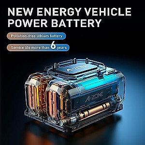 A-ZONE 1200W Solar Street Lights Outdoor, 100000LM High Brightness Dusk to Dawn LED Lamp, with Remote Control, IP66 Waterproof for Parking Lot, Yard, Garden, Patio, Stadium, Plaza-2pcs