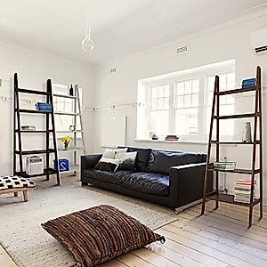 Casual Home 5-Shelf Ladder Bookcase, White (New)