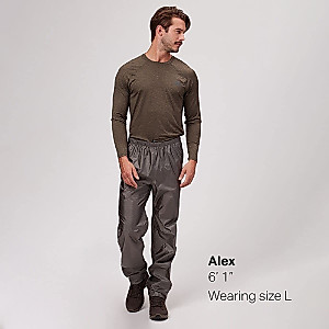 Outdoor Research Men's Helium Rain Pants – Breathable & Weatherproof Pants Pewter