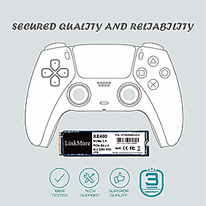 LinkMore XE400 2TB M.2 2280 PCIe Gen 4X4 NVMe 1.4 Internal SSD, PS5 Compatible, Solid State Drive, Up to 4650MB/s for Latop and PC