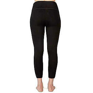 Member's Mark Womens Size Small Comfort French Terry Luxe Crop Legging, Black