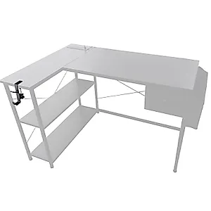 Ctgsas Adjustable Hook for L Shaped Gaming Desk, Under Gaming Desk with Hook Holder black