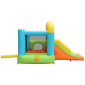 Castle Bouncer with Slide Inflatable Castle Playground Equipment Children's Play House Indoor and Outdoor Small Trampoline Inflatable Bouncy Castle