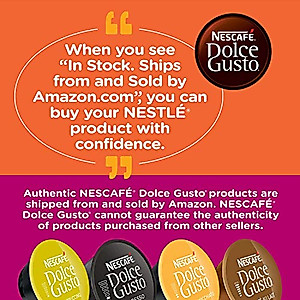 Dolce Gusto Nescafe Coffee Pods, Caramel Macchiato,16 Count (Pack of 3)