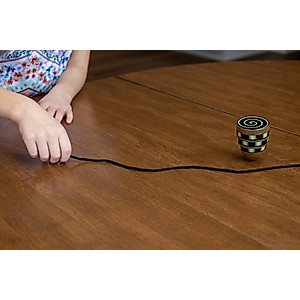 Ancient Toys – Wooden Spinning Top - King TUT’s Top - Perfect Way to Introduce History with Toys Used by Children Thousands of Years Ago. Packaged in Attractive Gift Box with Spinning String!