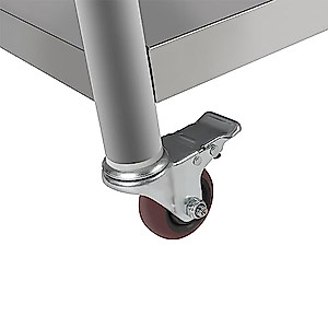 KOLHGNSE Commercial Electric Food Warmer, 3-Pot Steam Table Food Warmer 0-100℃ with Movable Wheels, Professional Stainless Steel Material for Catering and Restaurants