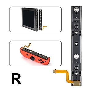 RGEEK 2022 Update Original Part Replacement Right and Left Slide Rail with Ribbon Flex Cable Replacement Part for Nintendo Switch Joycon Accessories Parts