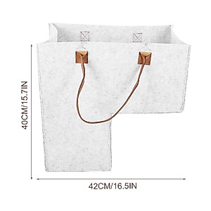 Cabilock Stair Baskets, Stair Step Storage Organizer Staircase Basket Laundry Basket Dirty Clothes Basket Toy Baskets for Laundry Clothes Hampers Containers Light Grey