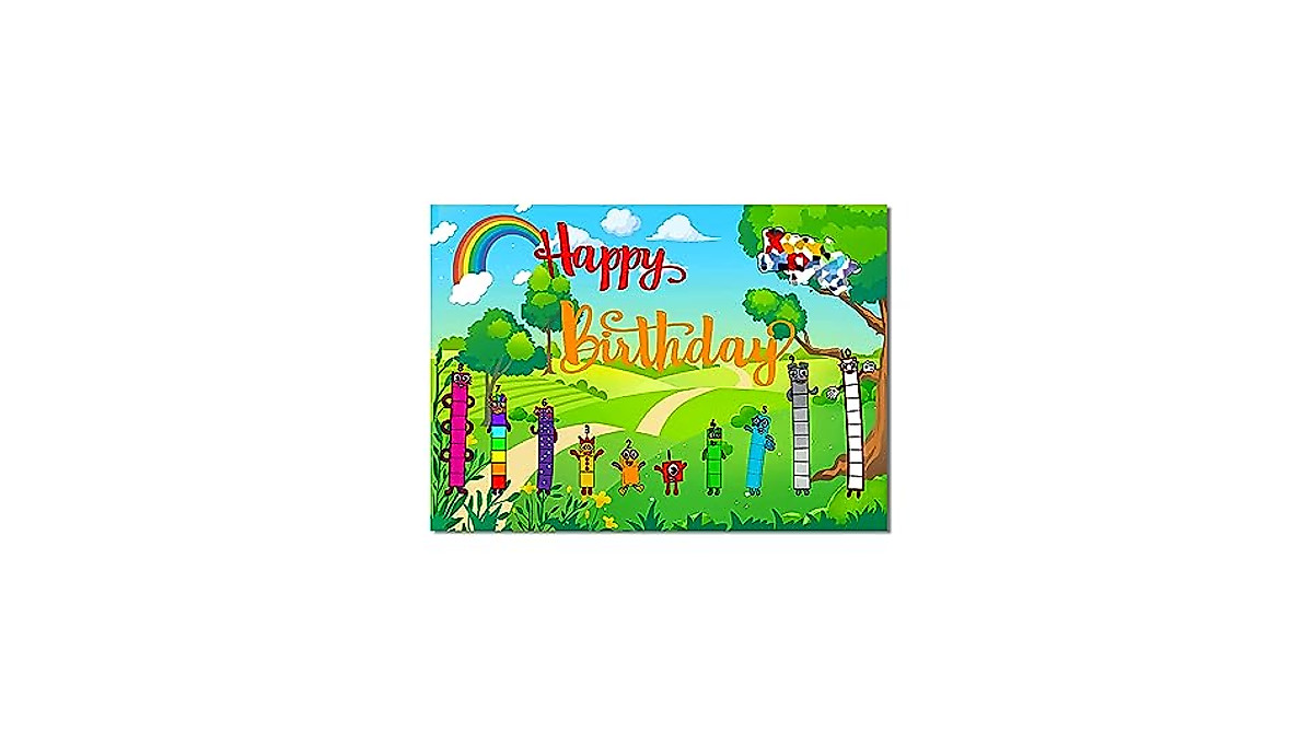 107 Pcs Number Blocks Party Supplies for Kids