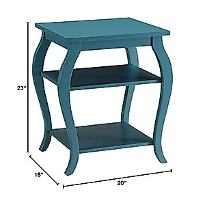 ACME Furniture Becci End Table, One Size, Teal