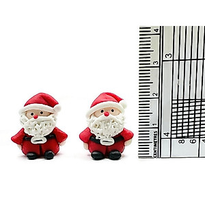 Lot of 10 Miniature Santa Animals Dollhouse Santa Figure Fairy Garden Décor Furniture DIY Supply KMA011