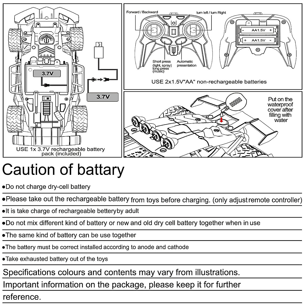 HT HONGTENG RC Car with Spray and Cool Lights,2.4Ghz Remote Control High-Speed Drifting Toy Racing,Christmas Birthday Gifts for Boys and Girls Aged 3-12. (Red Racing)