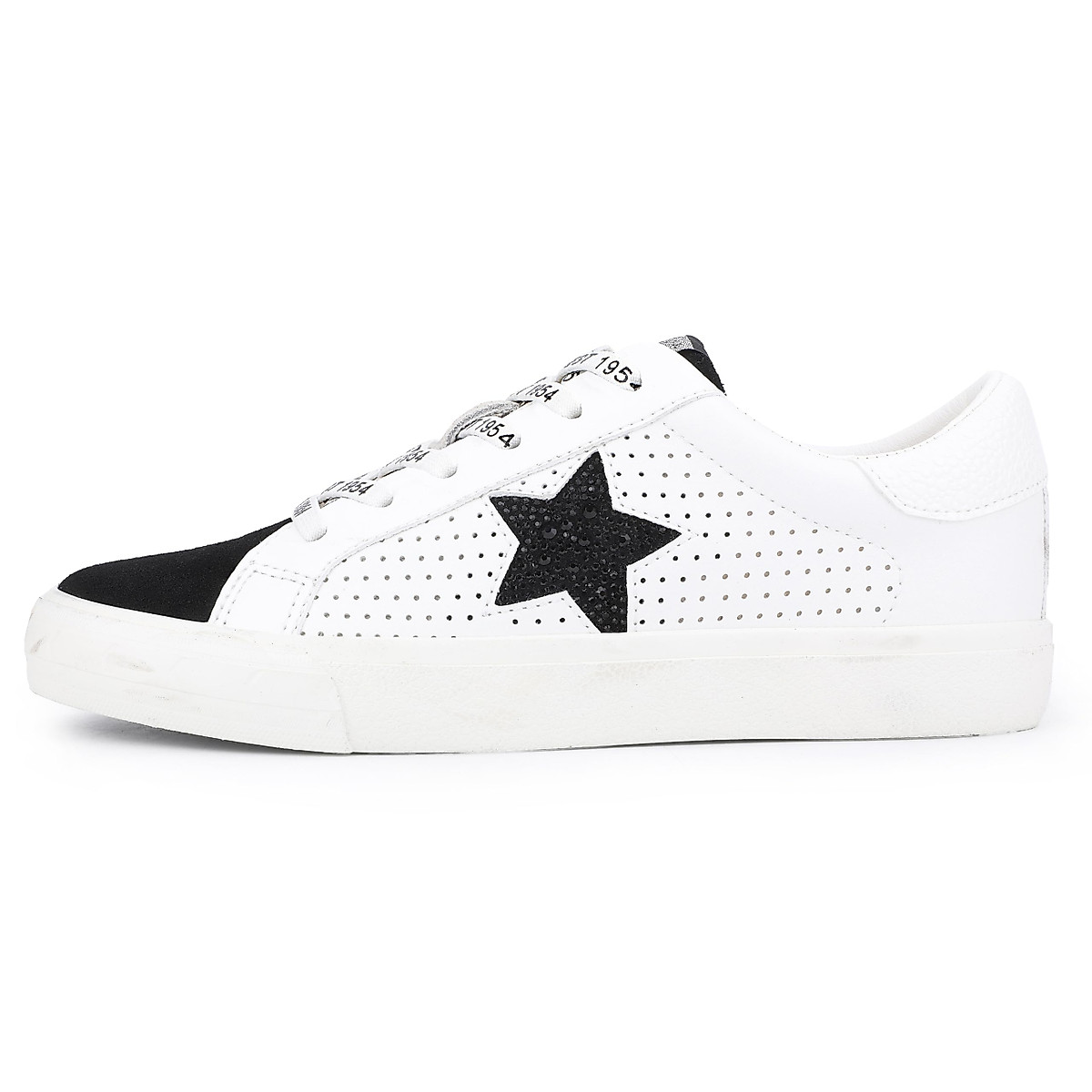 VINTAGE HAVANA Grande Women’s Fashion Sneakers Black Rhinestones 8