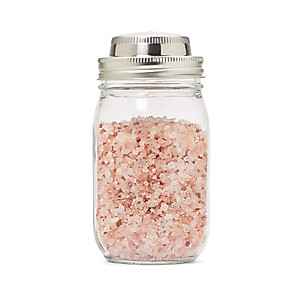 Jarware Stainless Steel Spice Shaker, Regular Mouth Mason Jar Spice Lid