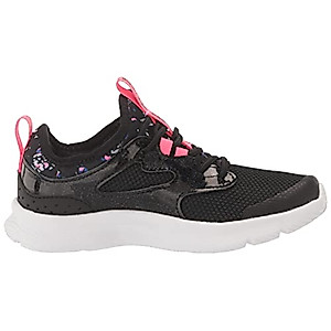 Under Armour Girls' Pre School Infinity 2.0 Print Alternate Closure, (001) Black/Black/Pink Punk, 2, US