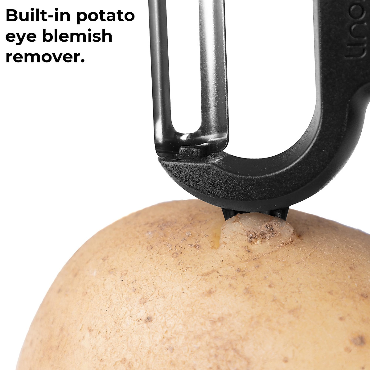 Linoroso Swivel Vegetable Y-Peeler, Classic Euro Peeler Potato Peelers Kitchen, Japanese Stainless Steel Veggie Peeler with Comfortable Handle, Dishwasher Safe Kitchen Food Peelers for Peeling,Black