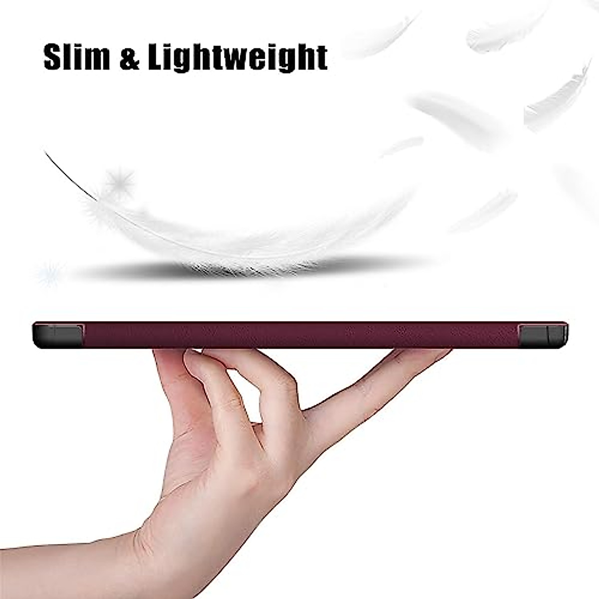Tablet PC Case Case Compatible with Samsung Galaxy Tab A8 2021 (SM-X200/X205) Tri-Fold Smart Tablet Case,Ultra Slim Lightweight Stand Case Hard PC Back Shell Folio Case Cover,Auto Sleep/Wake Tablet Ca