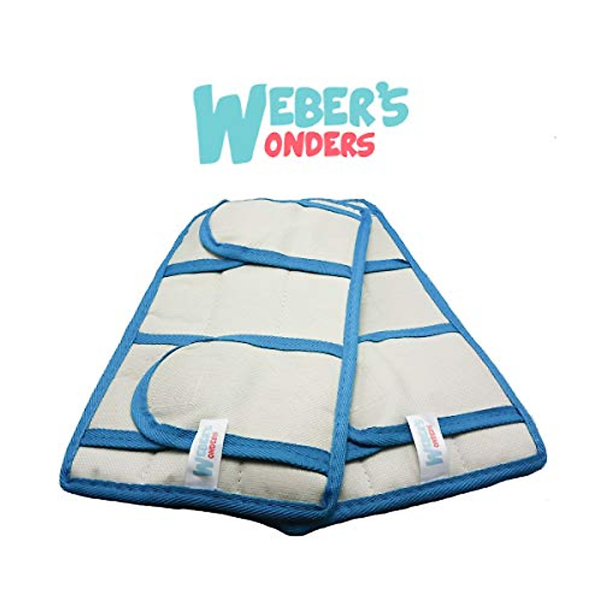 Set Of 2 Microfiber Weber’s Wonders Prime Mop Pads - Washable - Reusable - Durable - Works With Swiffer and ReadyMop Heads