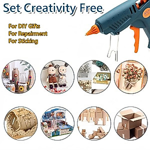 Hot Glue Gun Full Size, 60W/100W Hot Glue Gun kit with 28pcs Glue Sticks,90s Fast Preheating Gluegun,Melting Glue Gun Set for Crafts School DIY Arts Home Quick Repairs